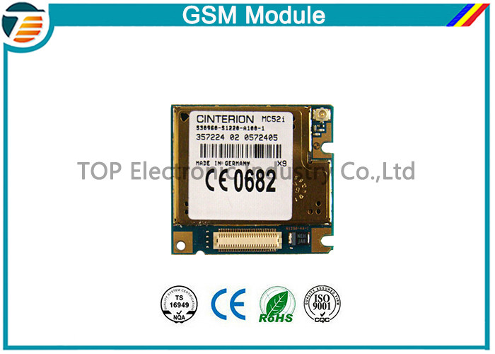 DB9 RS232 อินเตอร์เฟสโมดูล GSM ต้นทุนต่ำ Quad Band GPRS Class 10 MC55I-W